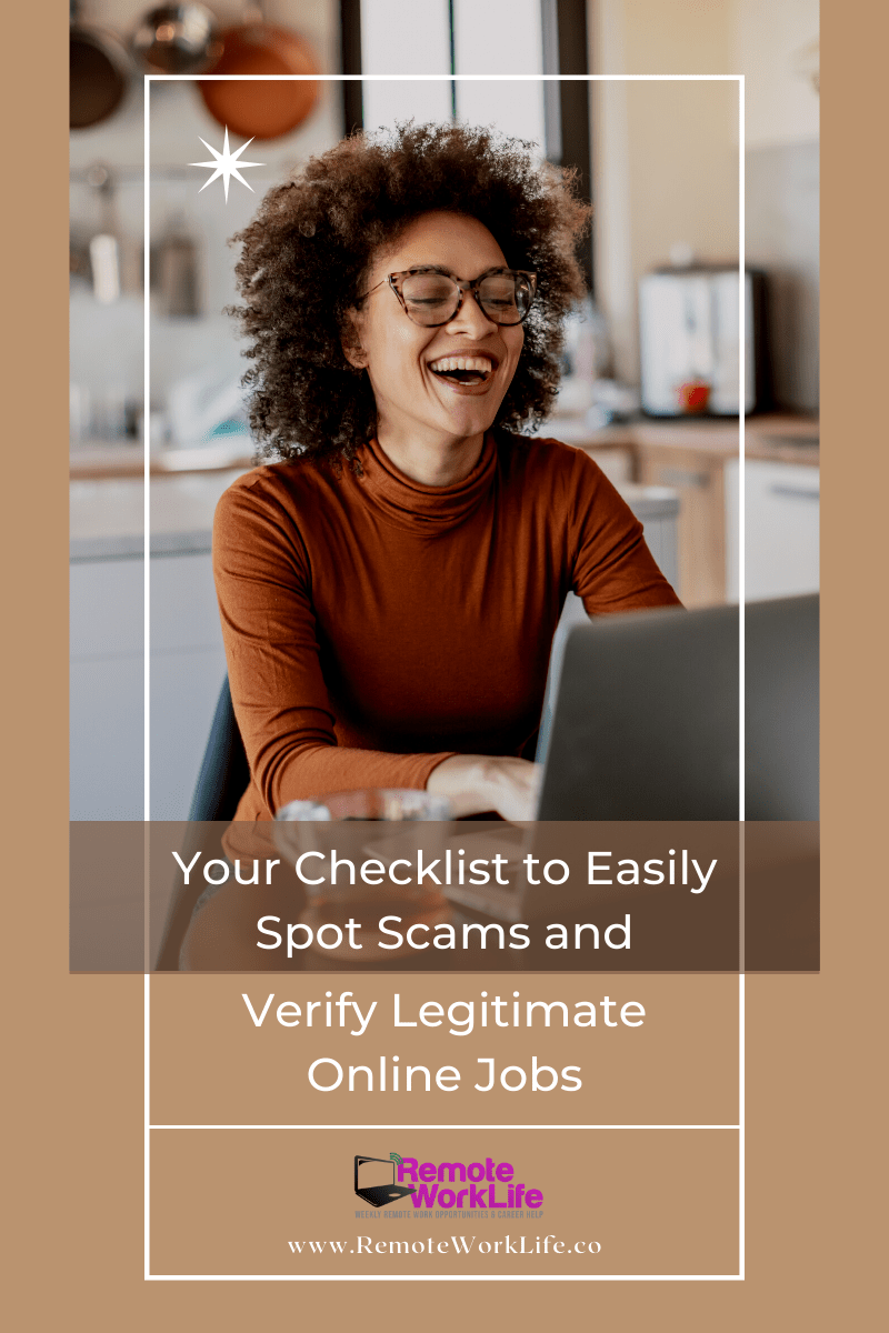 Your Checklist to Easily Spot Scams and Verify Legitimate Online Jobs ...